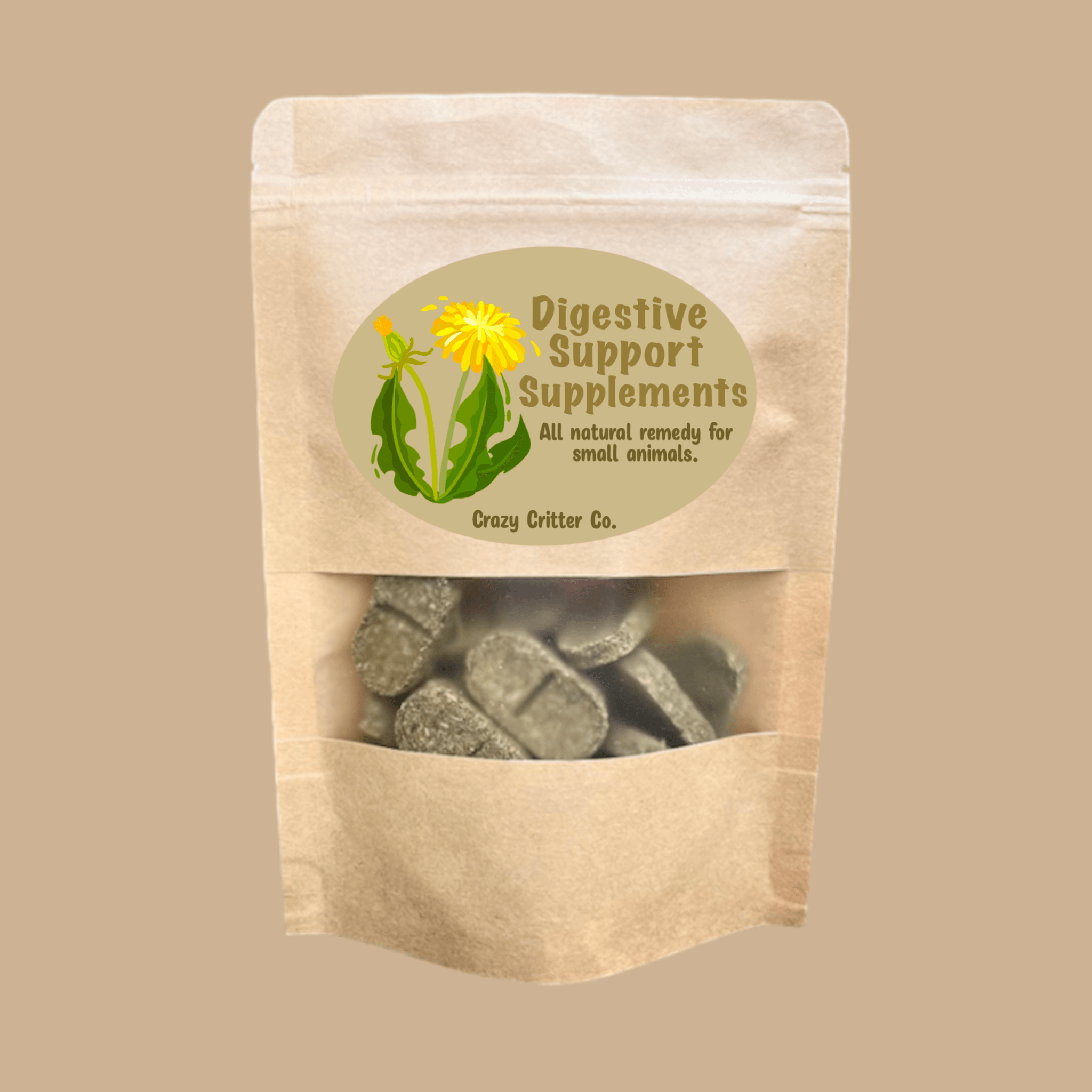 Digestive Support Treats For Pets Rabbits and Guinea Pigs